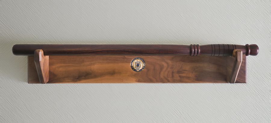 10-8 Woodworks Walnut Baton display (wall mount) - 10-8 Woodworks