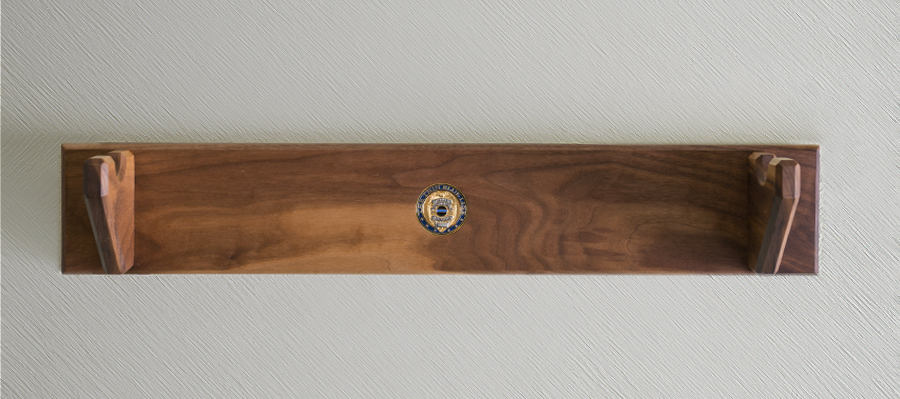 10-8 Woodworks Walnut Baton display (wall mount) - 10-8 Woodworks